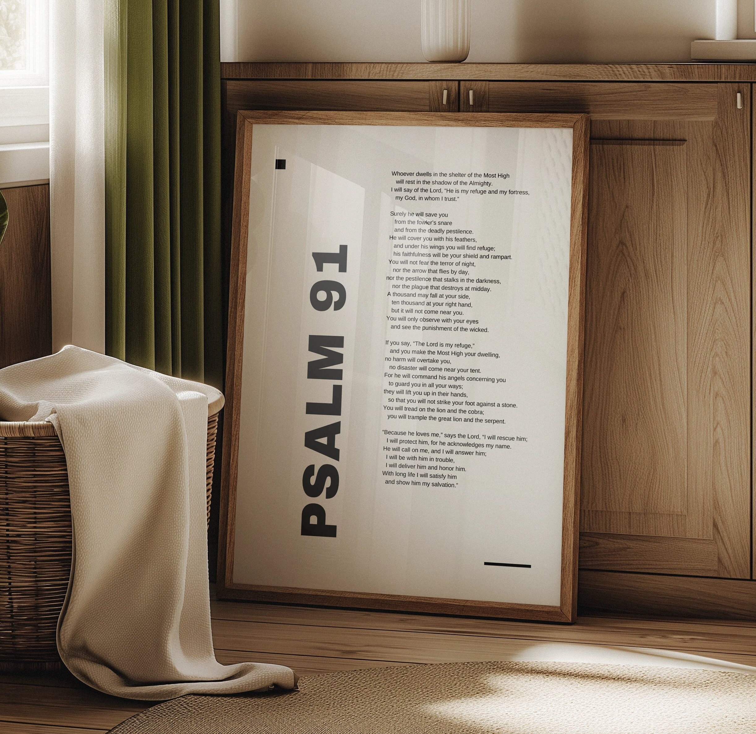 Psalm 91 Digital Download, Bible Wall Art,christian Faith,christian ...