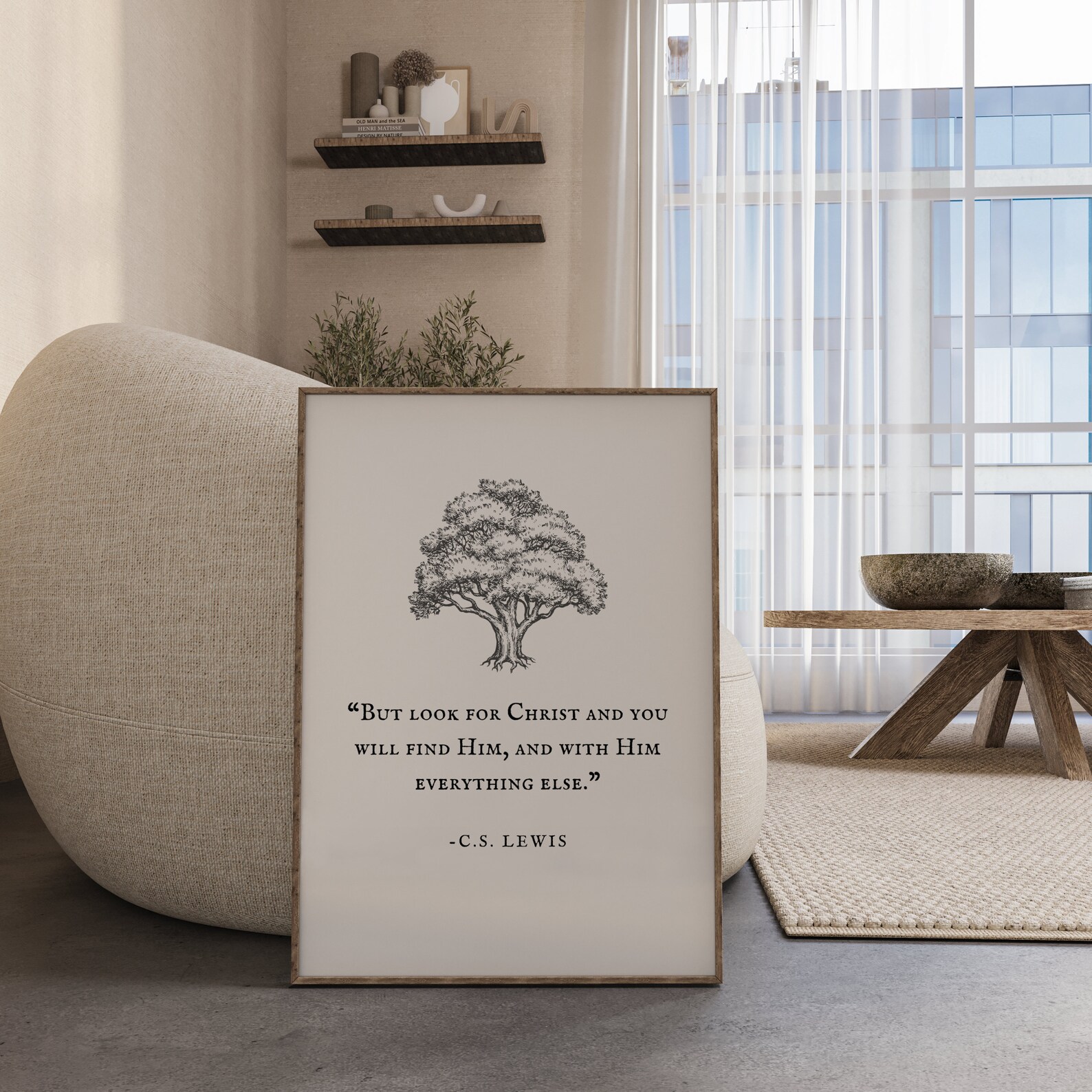 Look for Christ C.S. Lewis, Book Page Wall Art, Literary Art, CS Lewis ...
