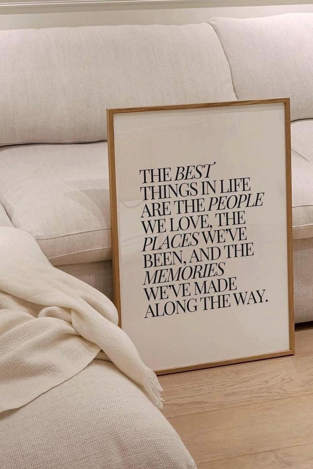 Best Things in Life Quote Modern Trendy Typography Poster Apartment ...