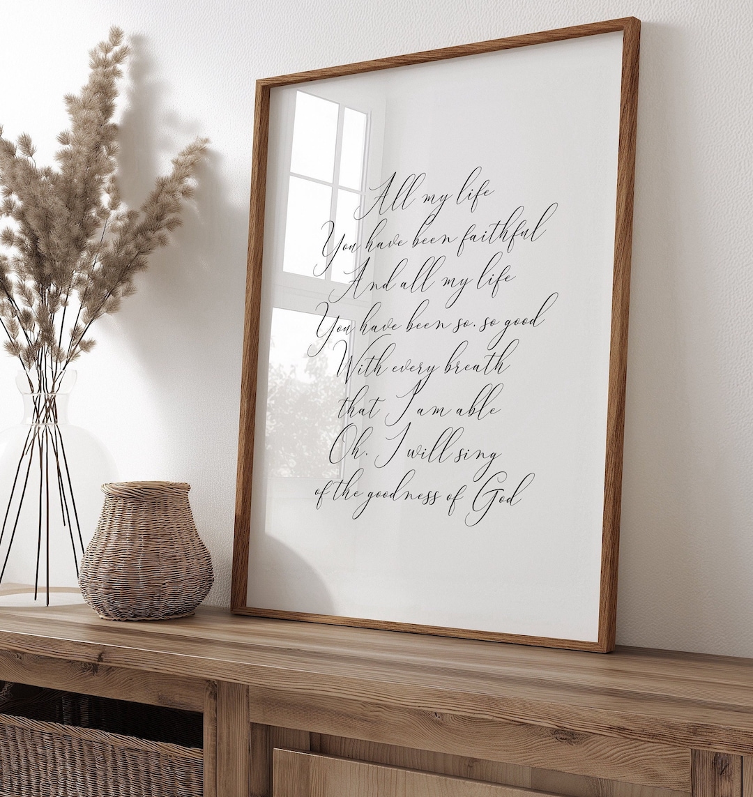 Goodness of God, Digital Download, Bible Wall Art, Christian Faith ...