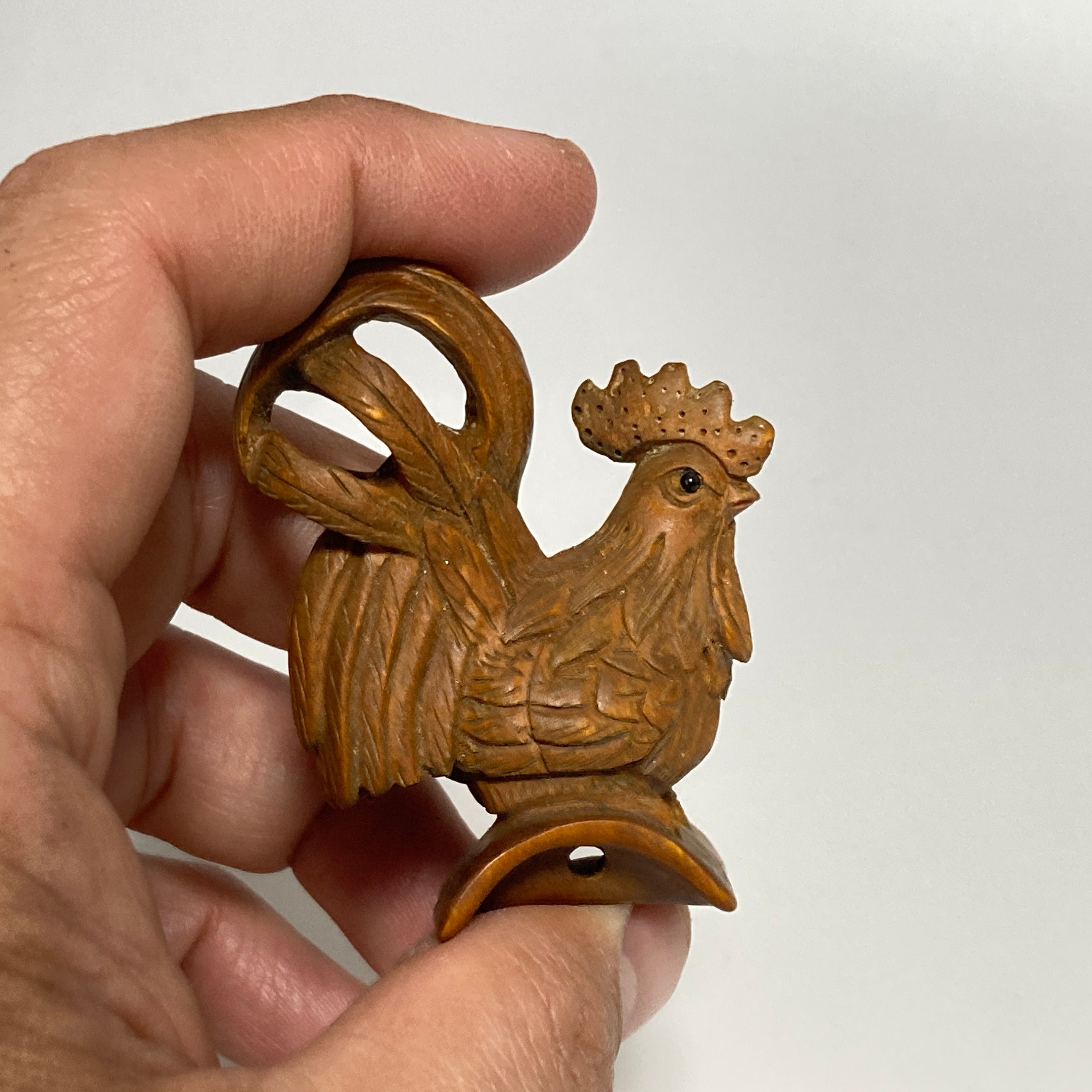 Netsuke Rooster Netsuke Vintage Netsuke Lovely Netsuke | Etsy