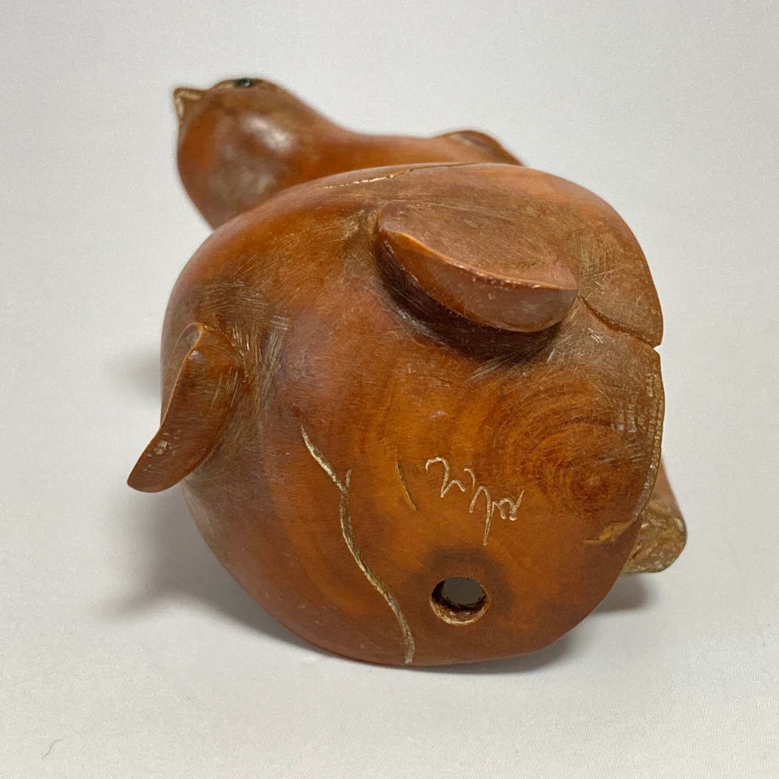 Japanese wooden Netsuke Baby Bird Netsuke Kimono item wood | Etsy