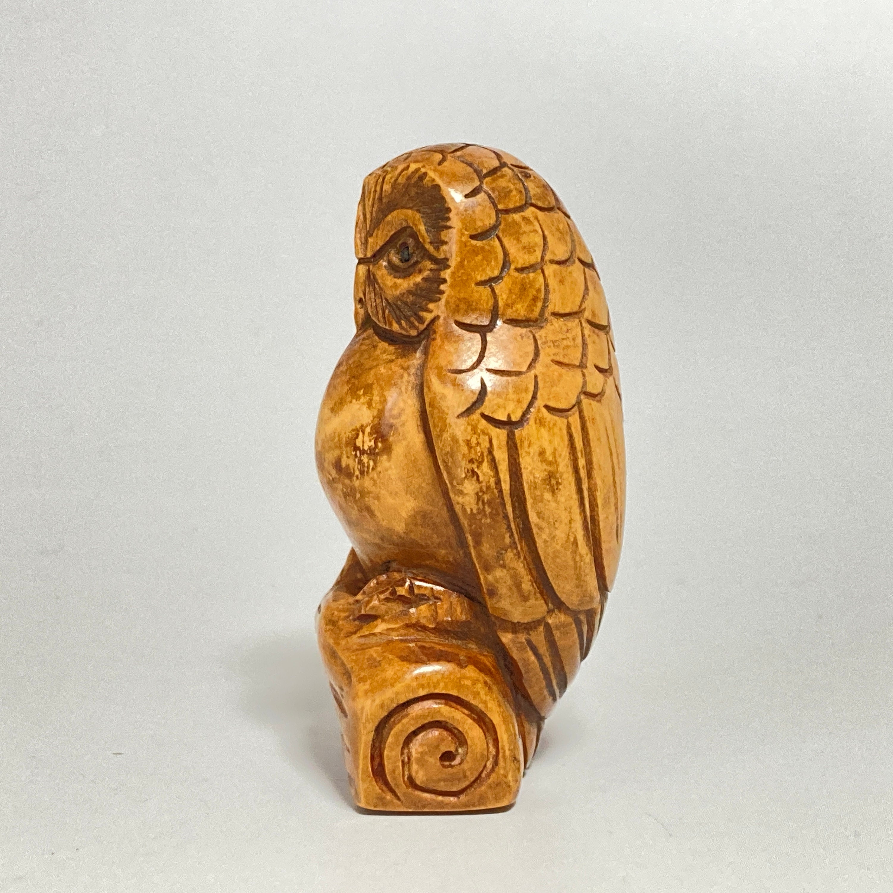 Netsuke Owl Netsuke Vintage Netsuke | Etsy