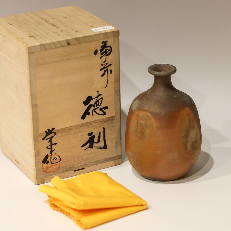 Japanese BIZEN Ware Tokkuri Bizen Sake Ware Bizen Yaki Sake | Etsy