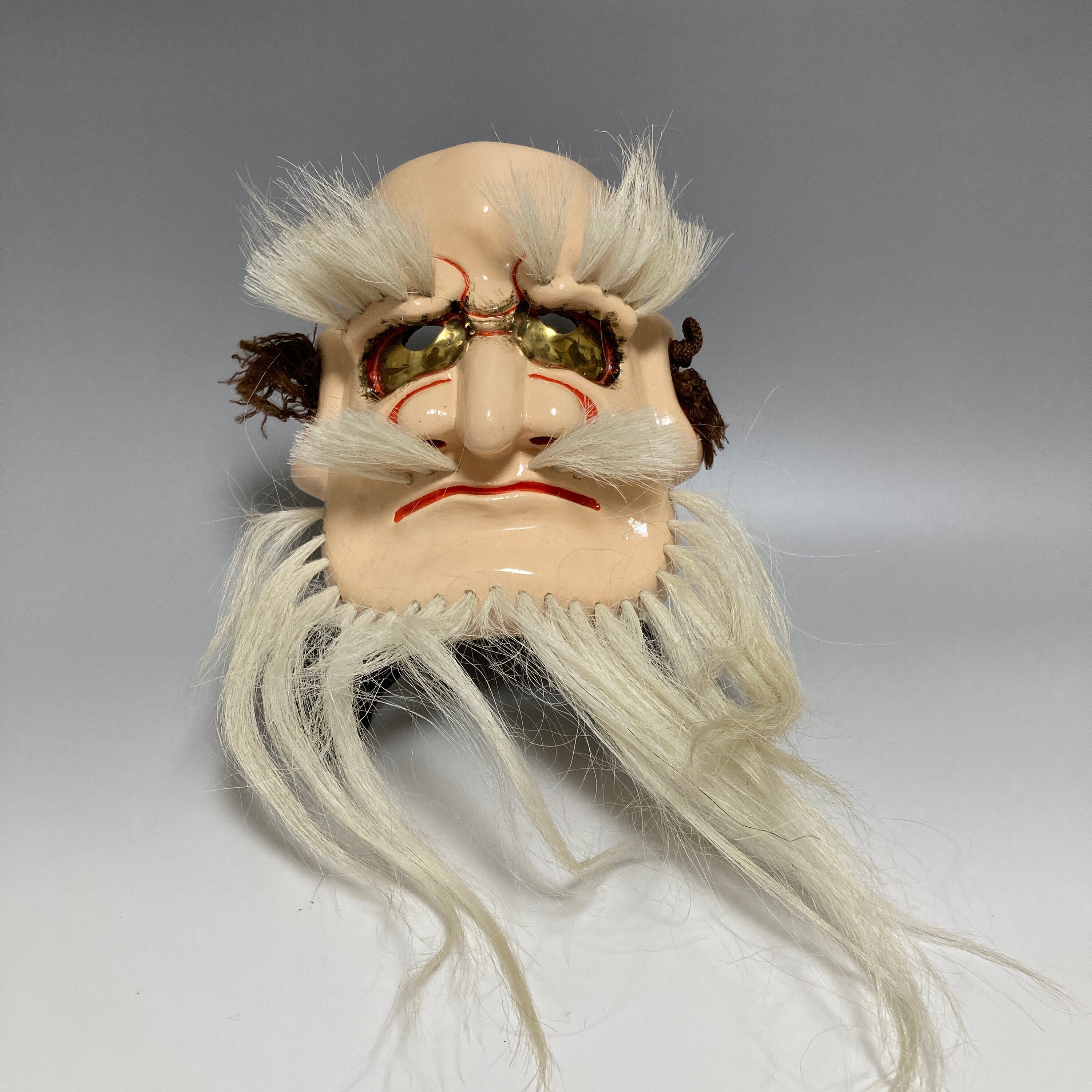rare mask wooden mask kagura mask noh mask Japanese Karasu tengu mask ...
