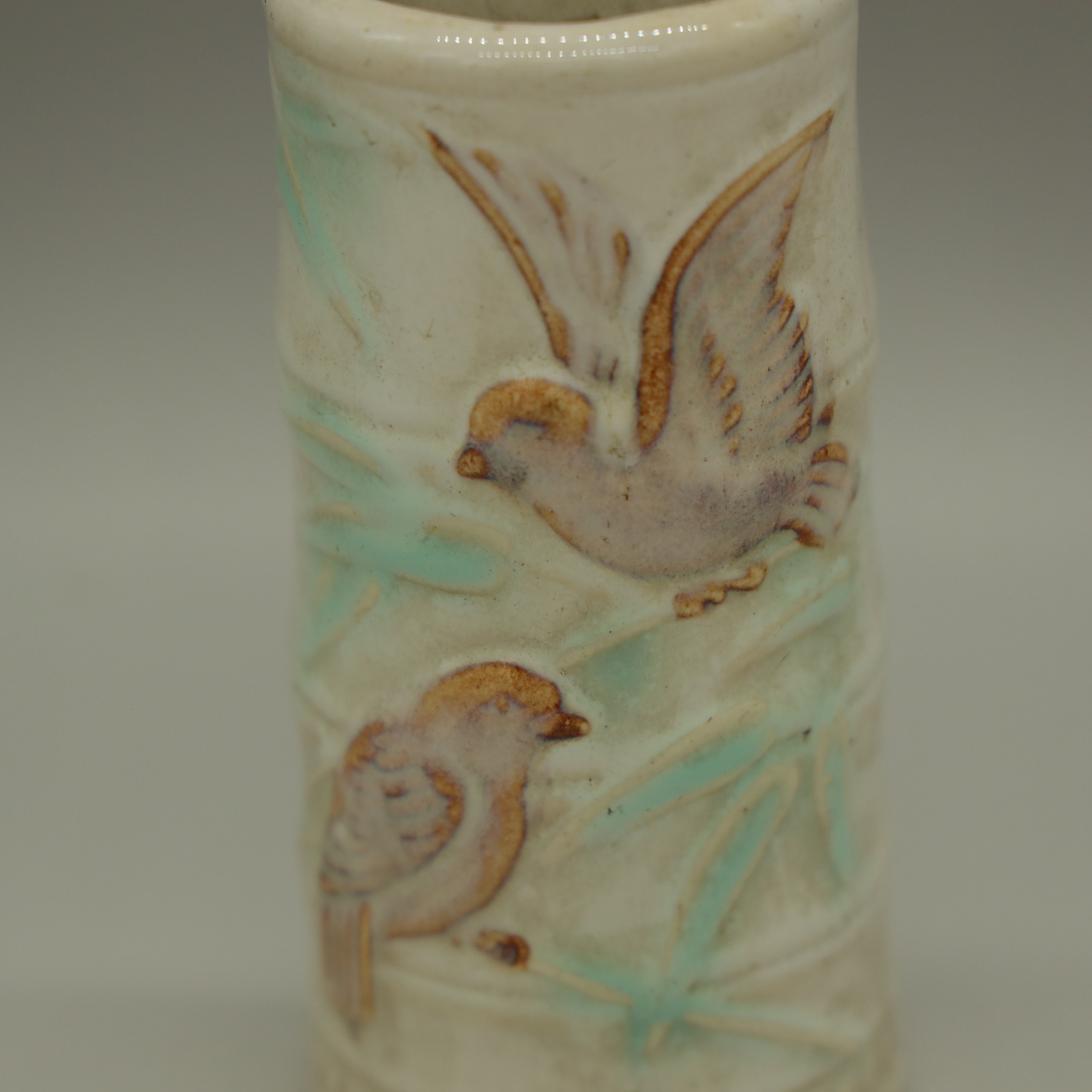 Japanese Seto ware Seto yaki hanging flower vase bird | Etsy