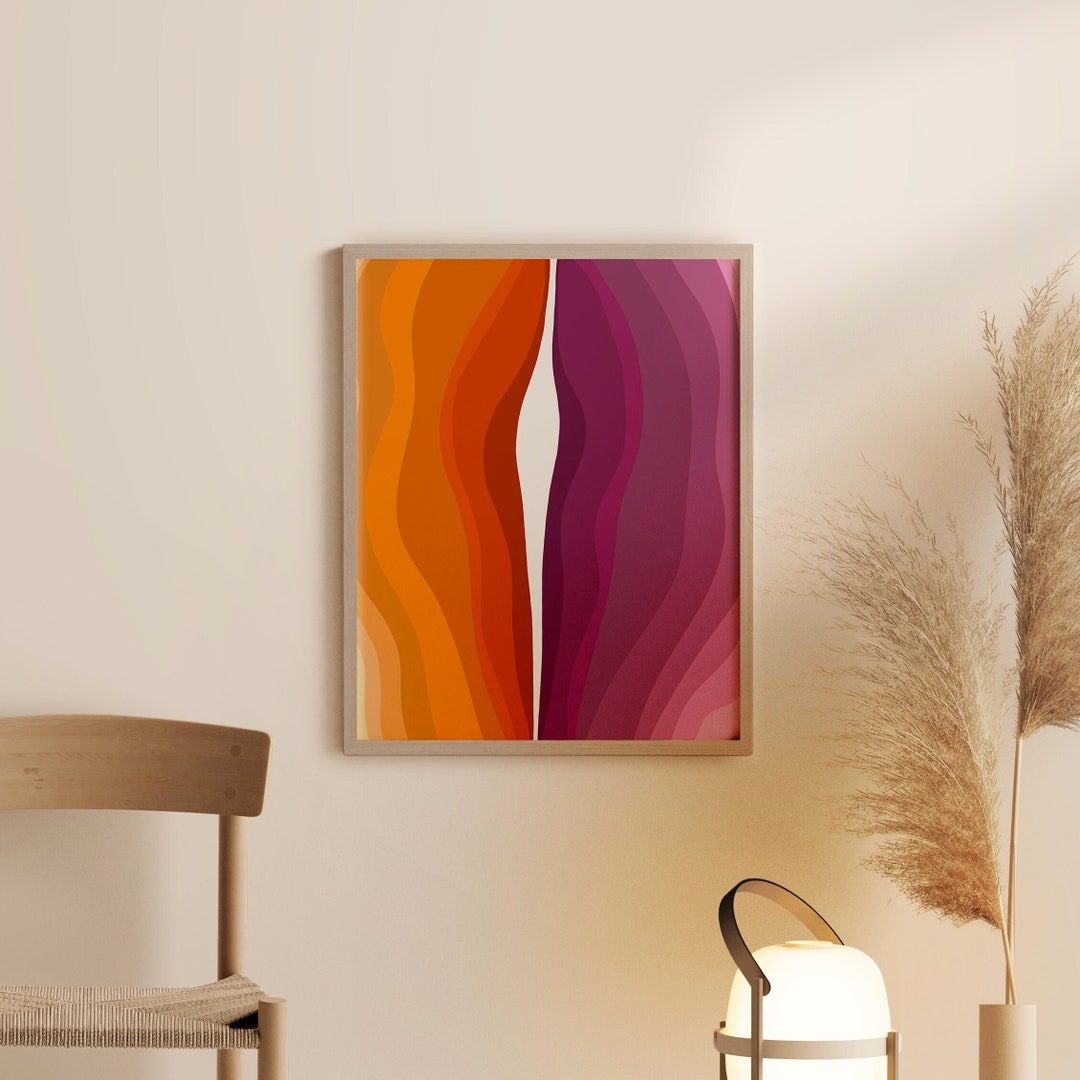 Feminine Abstract Art | Digital Download | Lesbian, LGBTQ, Pride Flag ...