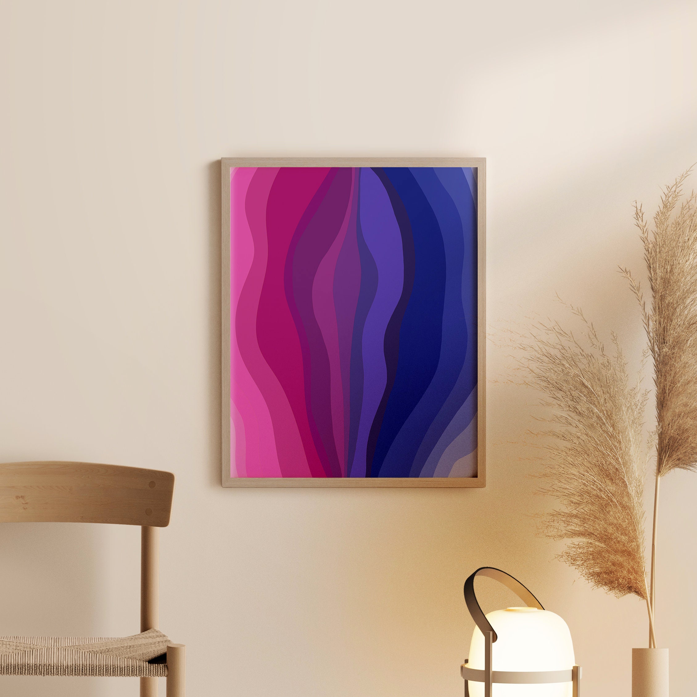 Feminine Bi Abstract Art | Digital Download | Bisexual, Pride, Flag ...