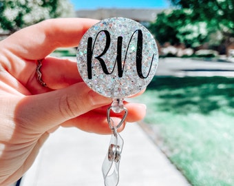 Pink Social Worker Custom Badge Reel, Badge Reel Social Work Badge Reel ...