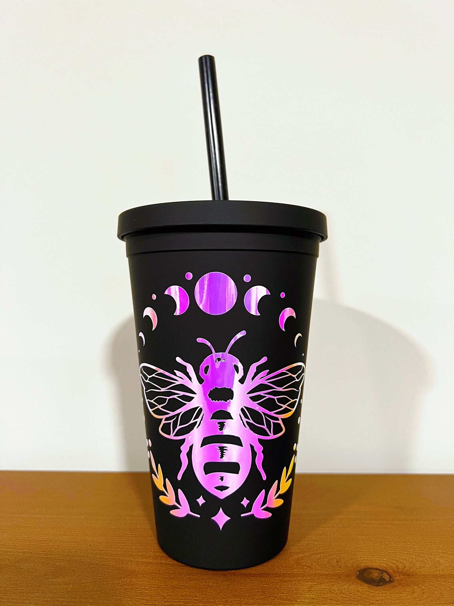 Celestial Cold Cup W/straw Reusable Cup Witchy Starbucks - Etsy