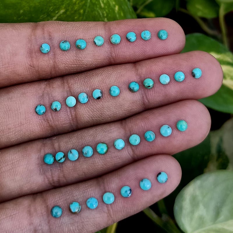 Turquoise Faceted Cab - Etsy