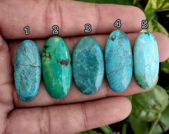 Cabujón de turquesa tibetana: Gema ovalada para joyería - Etsy España