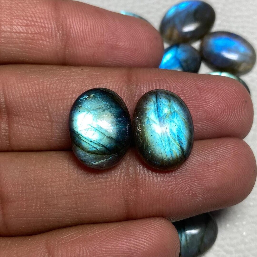 Multi Flashy Labradorite Oval Shape Cabochon Natural Calibrated ...