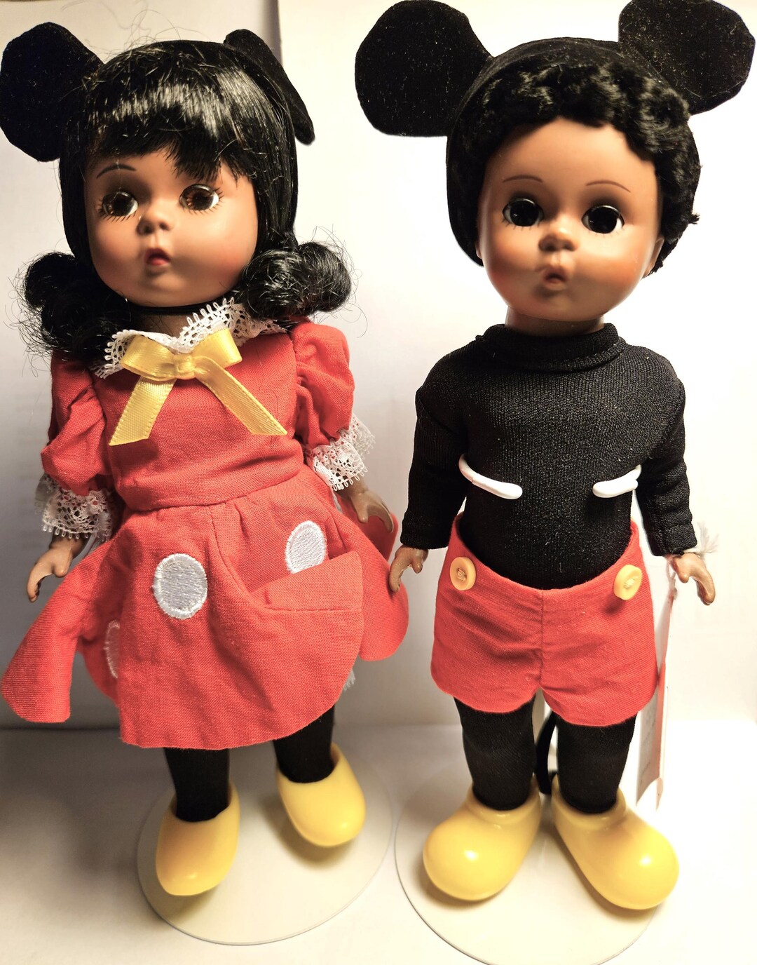 Madame Alexander 8 African American Mickey Mouse & Minnie Mouse Doll ...