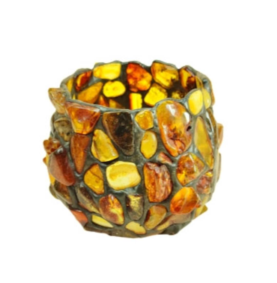 Amber Candlestick - Etsy