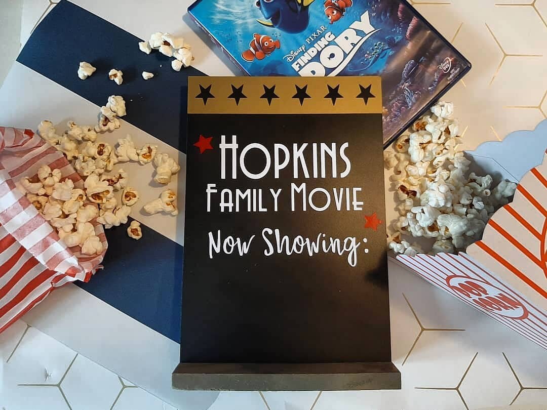 Personalised Movie Night Chalkboard Sign Date Night New - Etsy