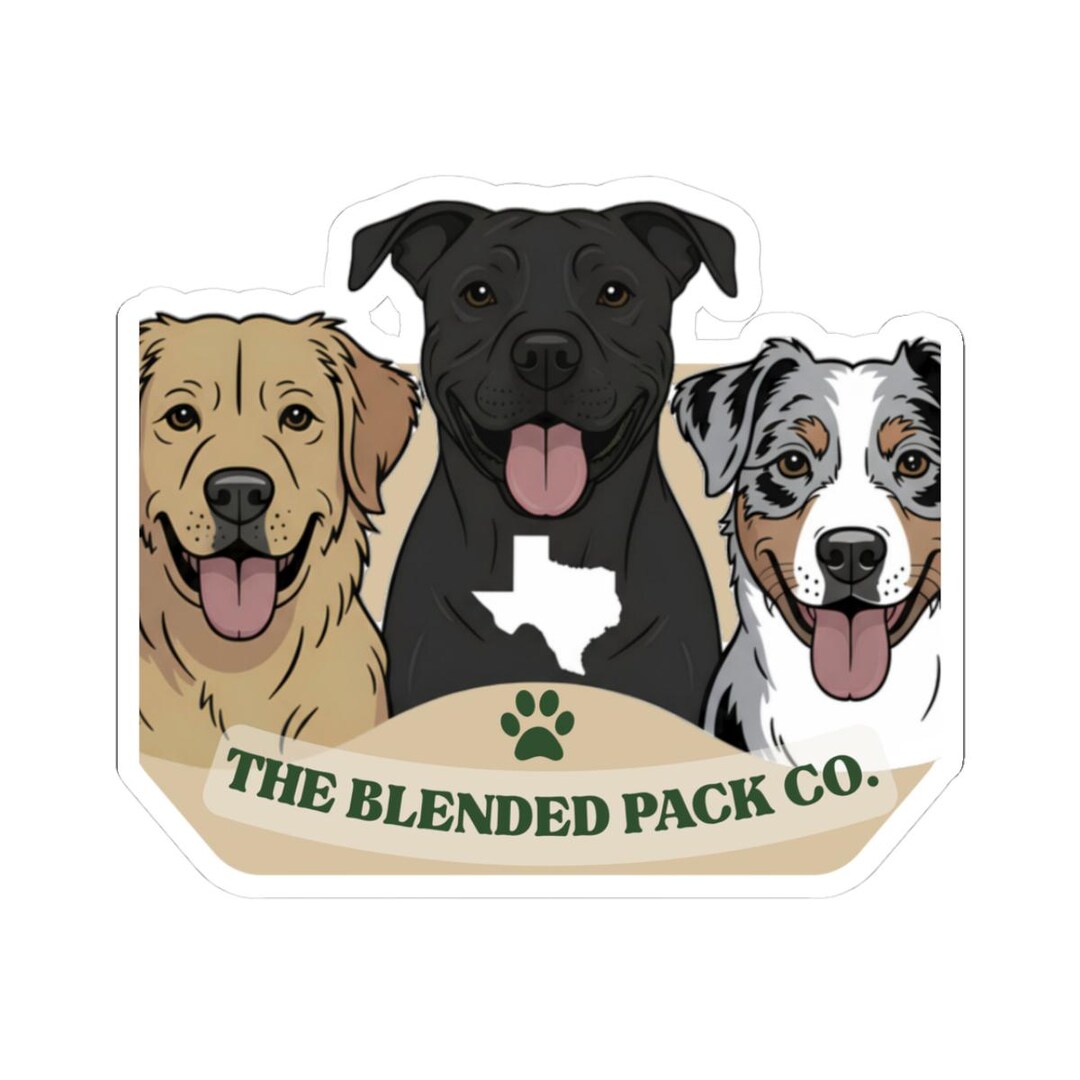 The Blended Pack Co. | Dog Sticker | Rescue Sticker | Custom Pet | Pit ...