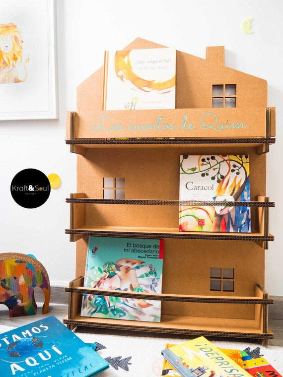 Diy Bookshelf From Cardboard