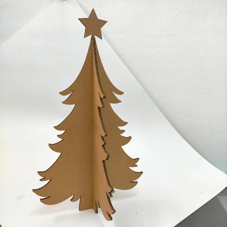 Handmade Cardboard Christmas Tree - Sustainable Christmas Decoration ...