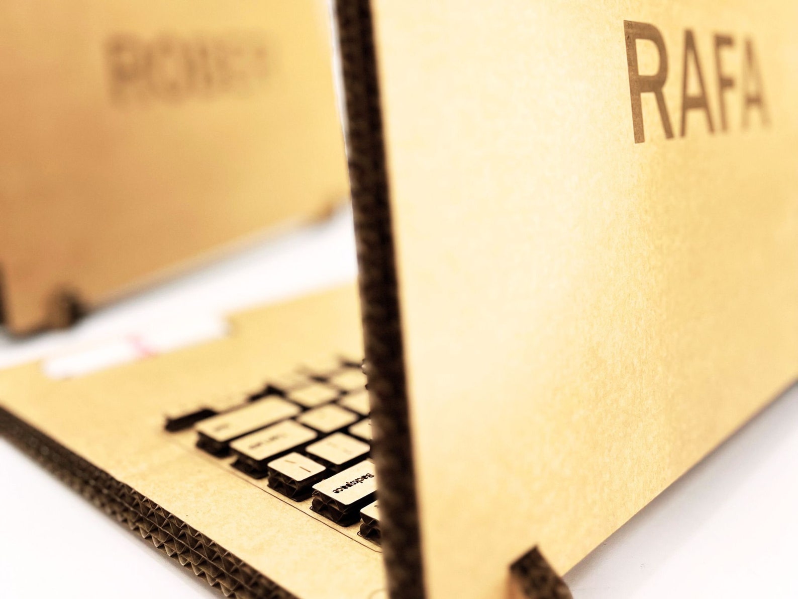 Cardboard Laptop Toy: Chalkboard Screen, Pretend Play - Etsy