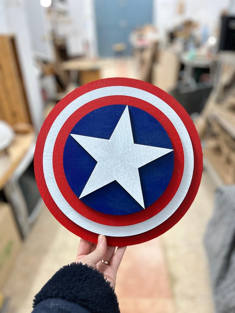 Eco-friendly Cardboard Captain America Shield Marvel Superhero Shield ...