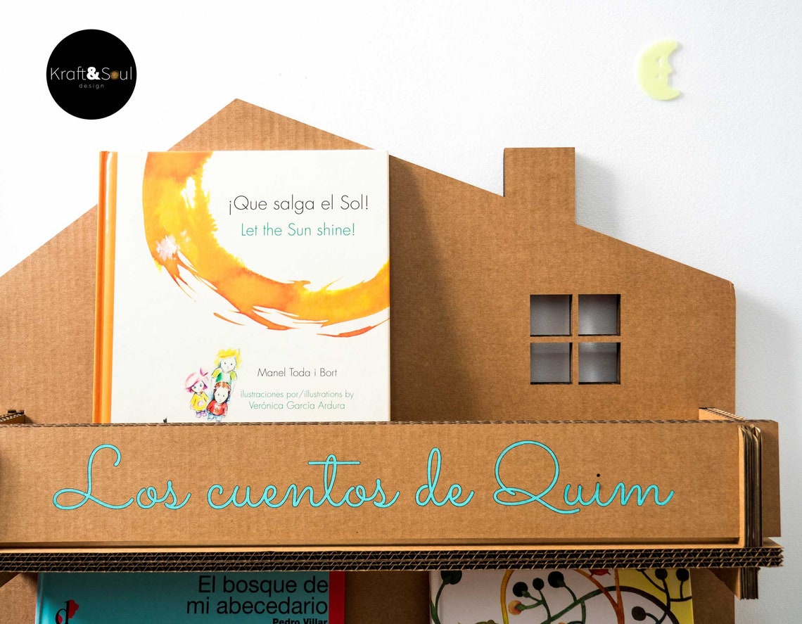 Cardboard Montessori Bookshelf Montessori Bookcase for - Etsy