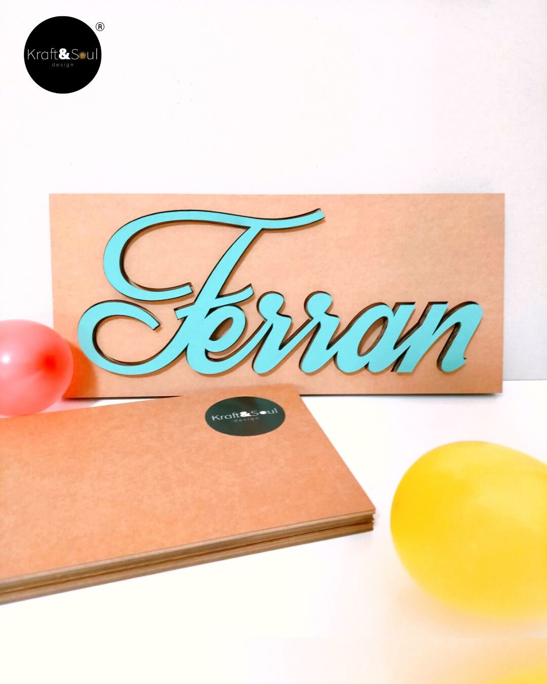 Personalized Name Cardboard Door Sign Eco-friendly Customizable Door ...