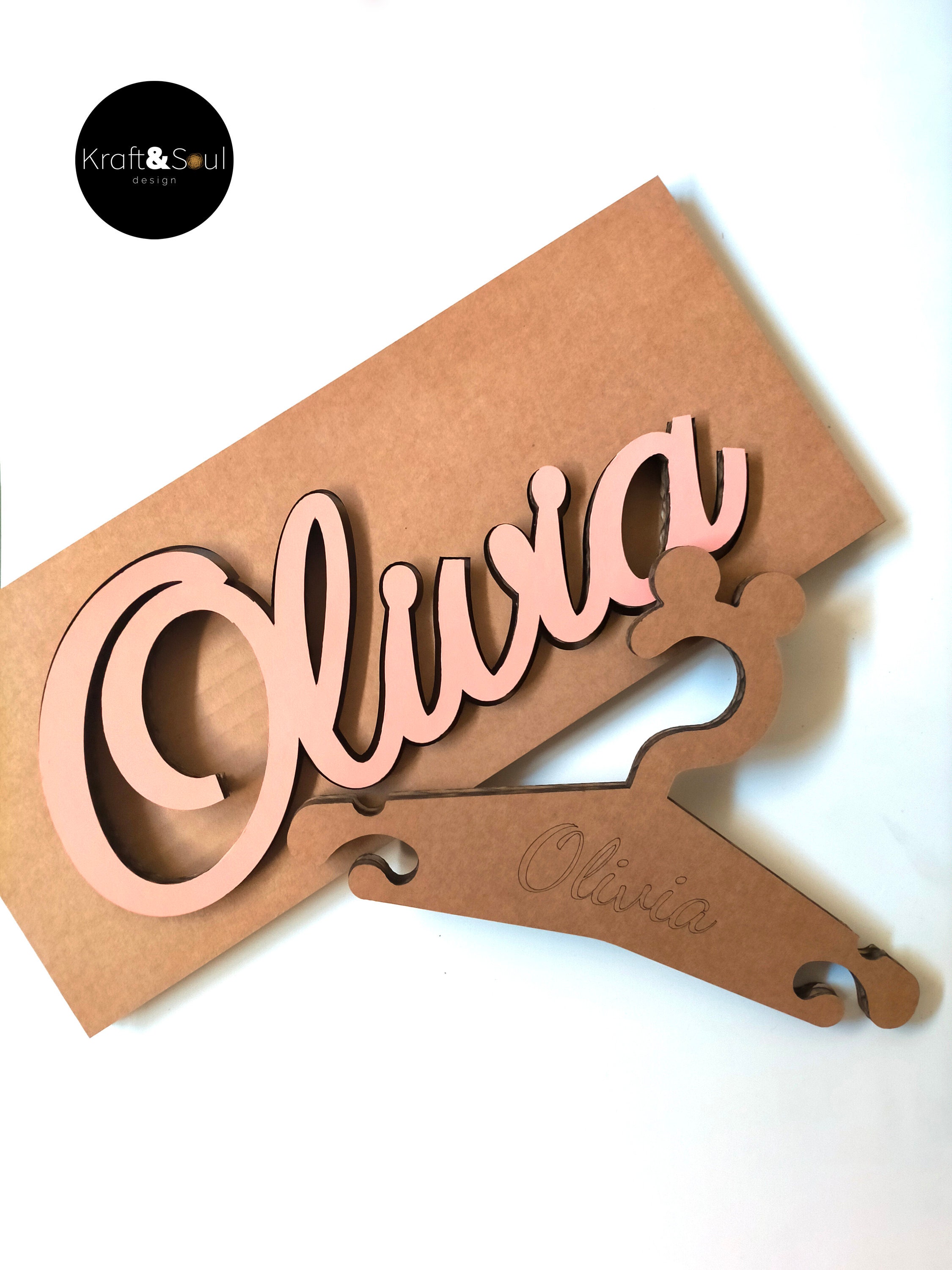 Personalized Name Cardboard Door Sign Eco-friendly Customizable Door ...