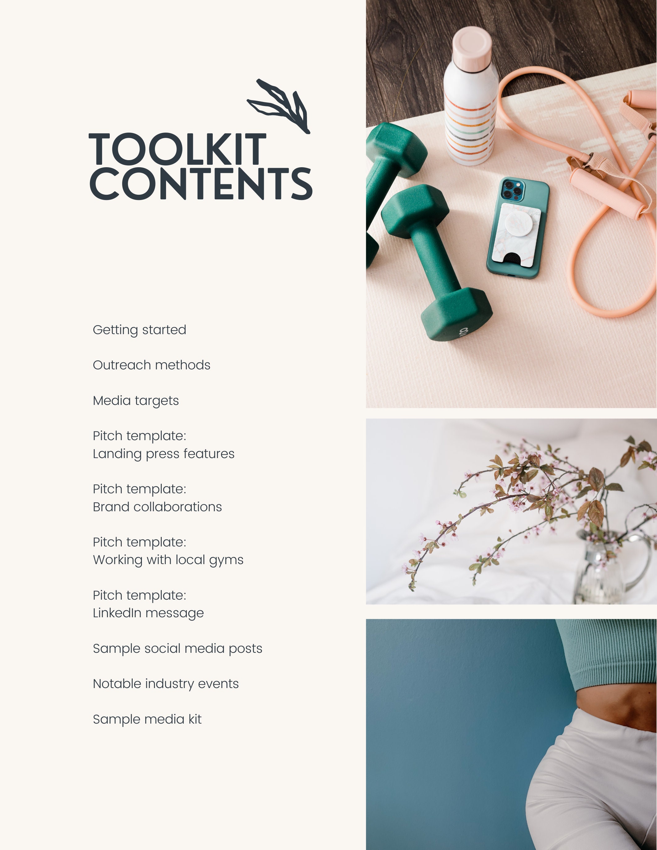 Fitness Influencer PR Toolkit: Templates, Pitches, Social Posts, Media ...