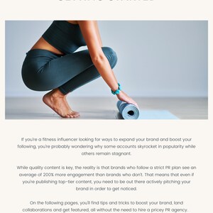 Fitness Influencer PR Toolkit: Templates, Pitches, Social Posts, Media ...