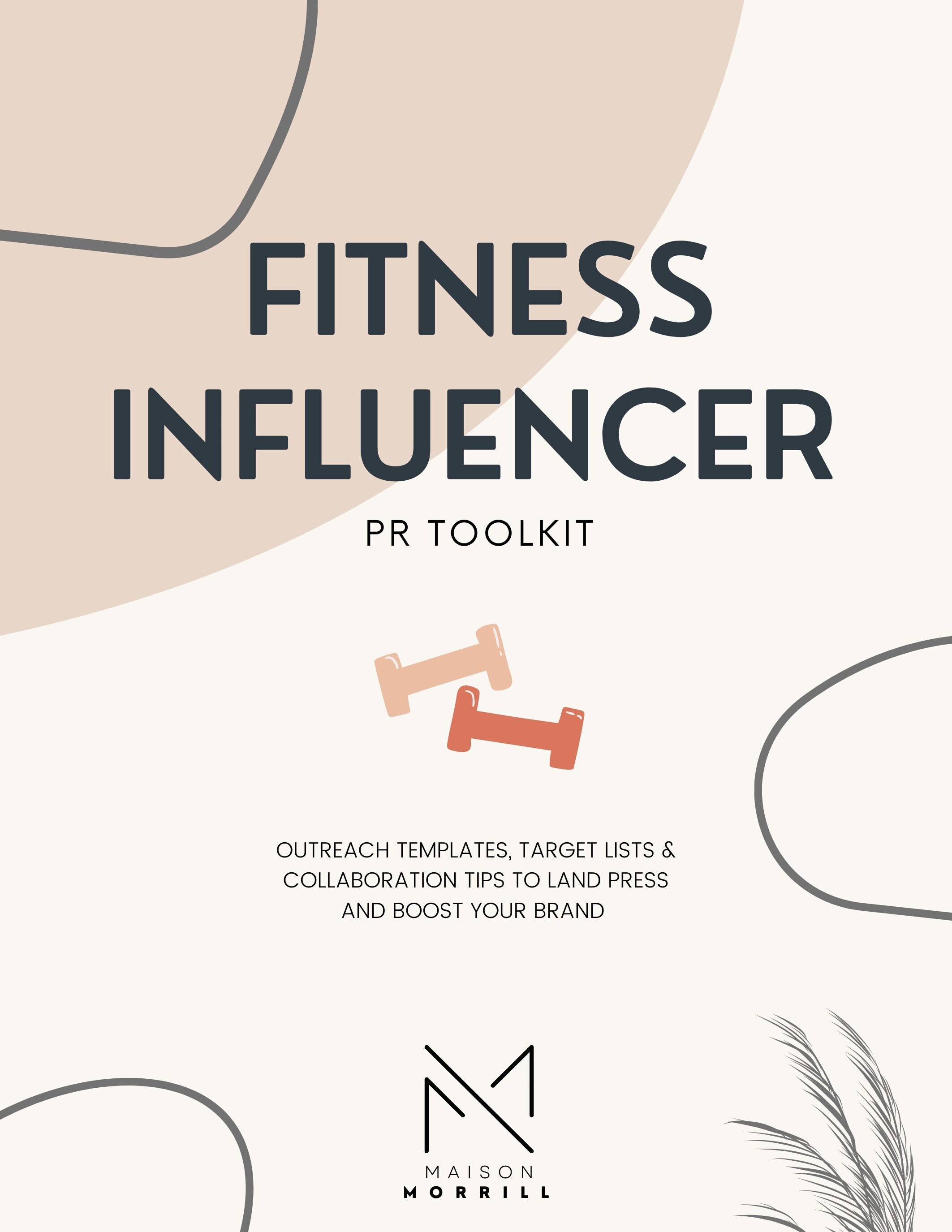 Fitness Influencer PR Toolkit: Templates, Pitches, Social Posts, Media ...