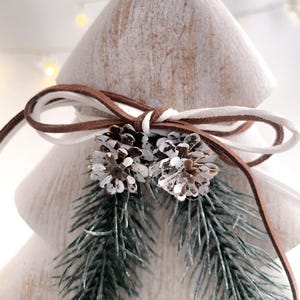 Whitewash Pine MDF Christmas Tree Set. Christmas Tree Decoration. Set ...