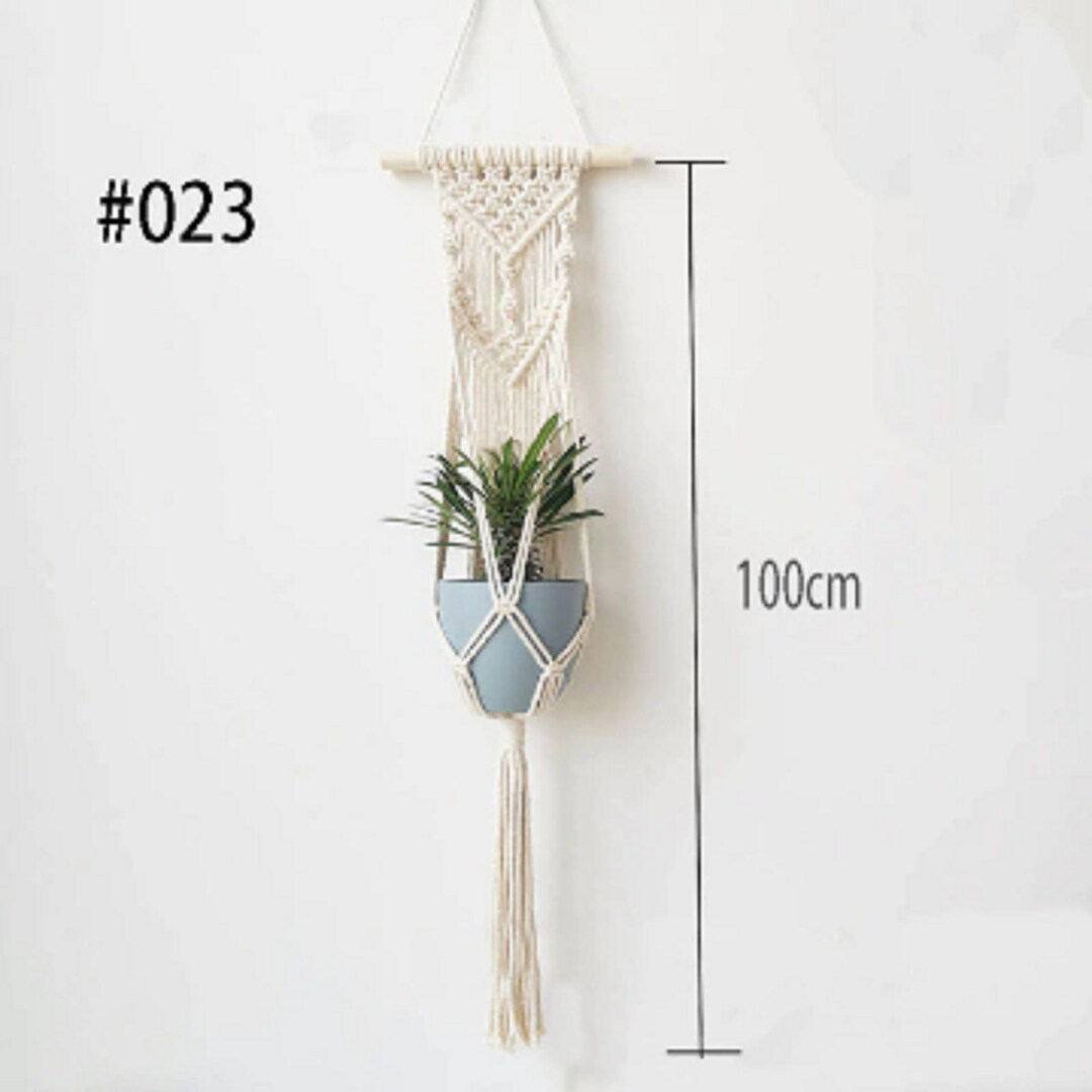 100% Handmade Macrame Plant Hanger Flower /pot Hanger for Wall ...