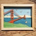 Golden Gate Bridge 3D Shadow Box Scene | Laser Cut, Stained, Painted ...