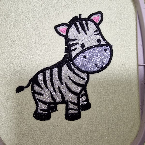 Zebra Applique - Etsy