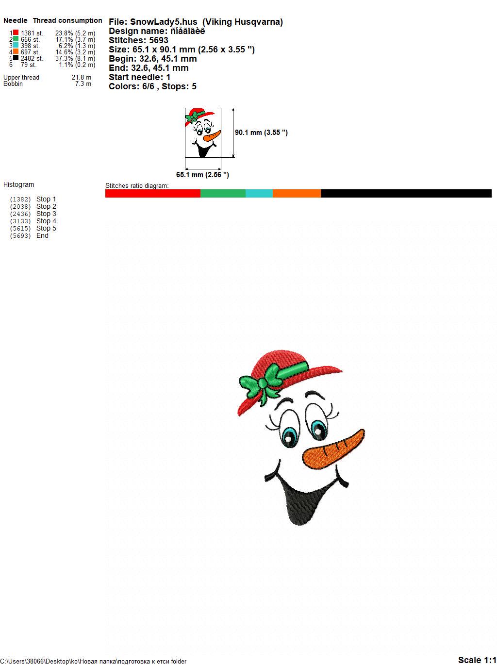 Snowman Faces Embroidery Design Set – Mr & Mrs Snowman With Carrot ...