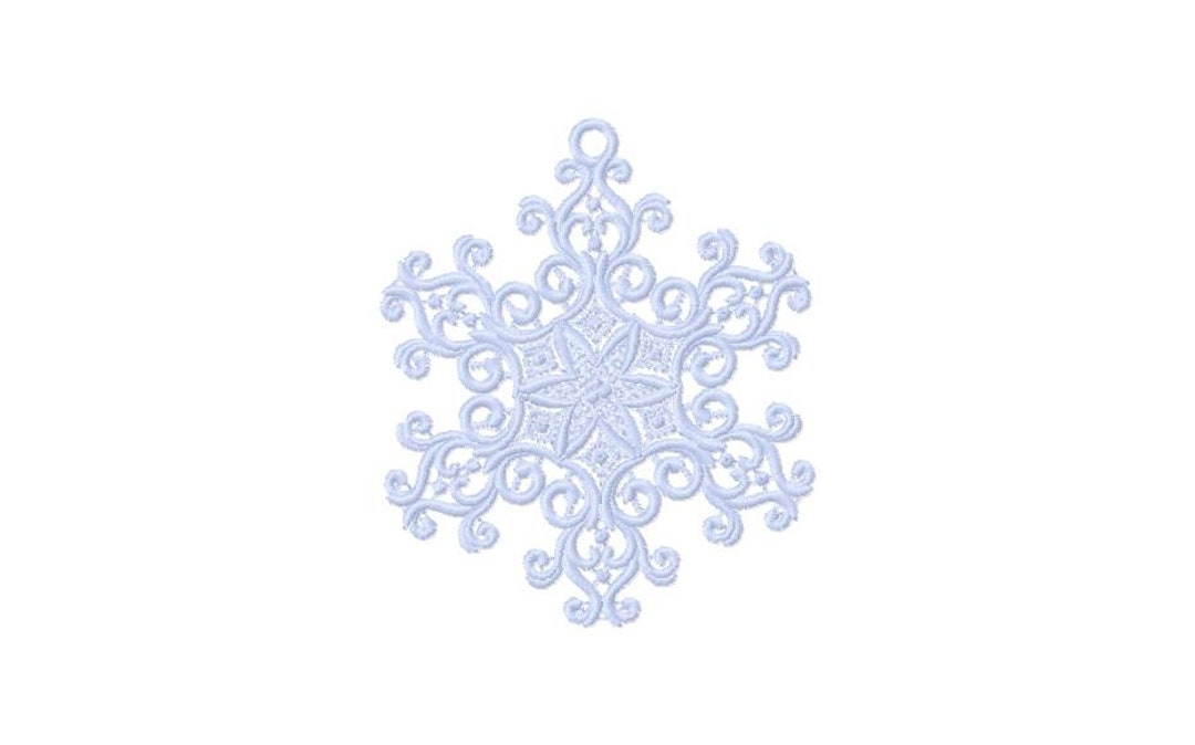 Christmas Snowflake Free Standing Lace Machine Embroidery Design - Etsy