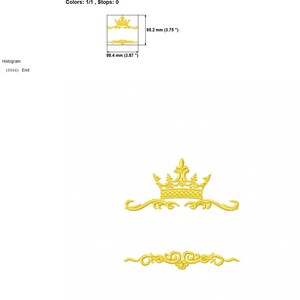 Crown Monogram Frame - Machine Embroidery Design, Royal Monogram Frame ...