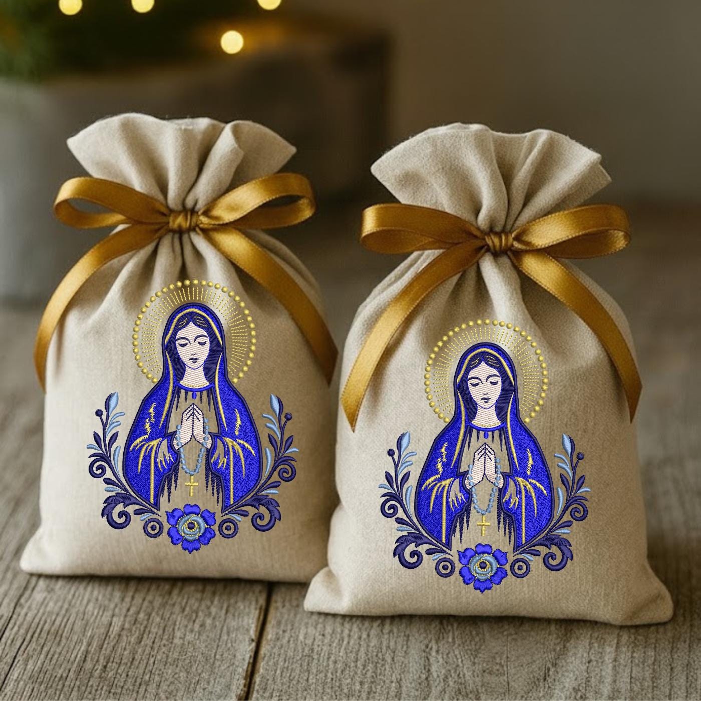 Virgin Mary Machine Embroidery Design | Holy Mother | Saint Mary With ...