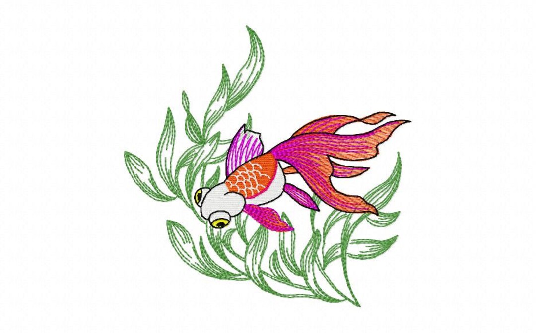 Fish Embroidery Designs Ocean Animals Embroidery Design Machine ...