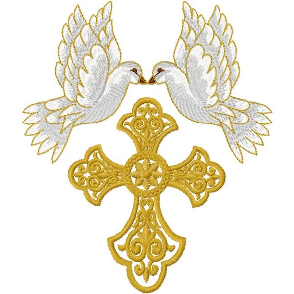 Cross With Dove - Etsy