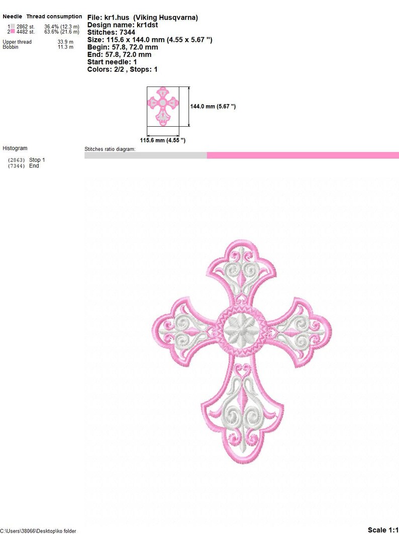 Religious Cross Embroidery Design Religious Embroidery Design - Etsy
