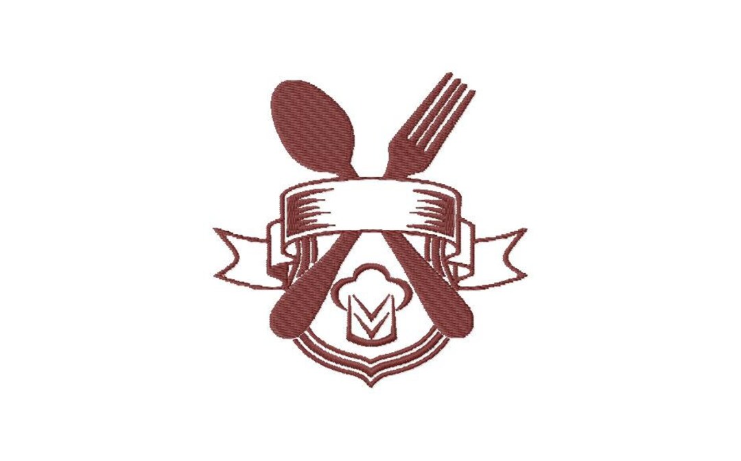 Chef Embroidery Design, Chef Logo, Machine Embroidery Kitchen, Kitchen ...