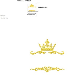 Crown Monogram Frame - Machine Embroidery Design, Royal Monogram Frame ...