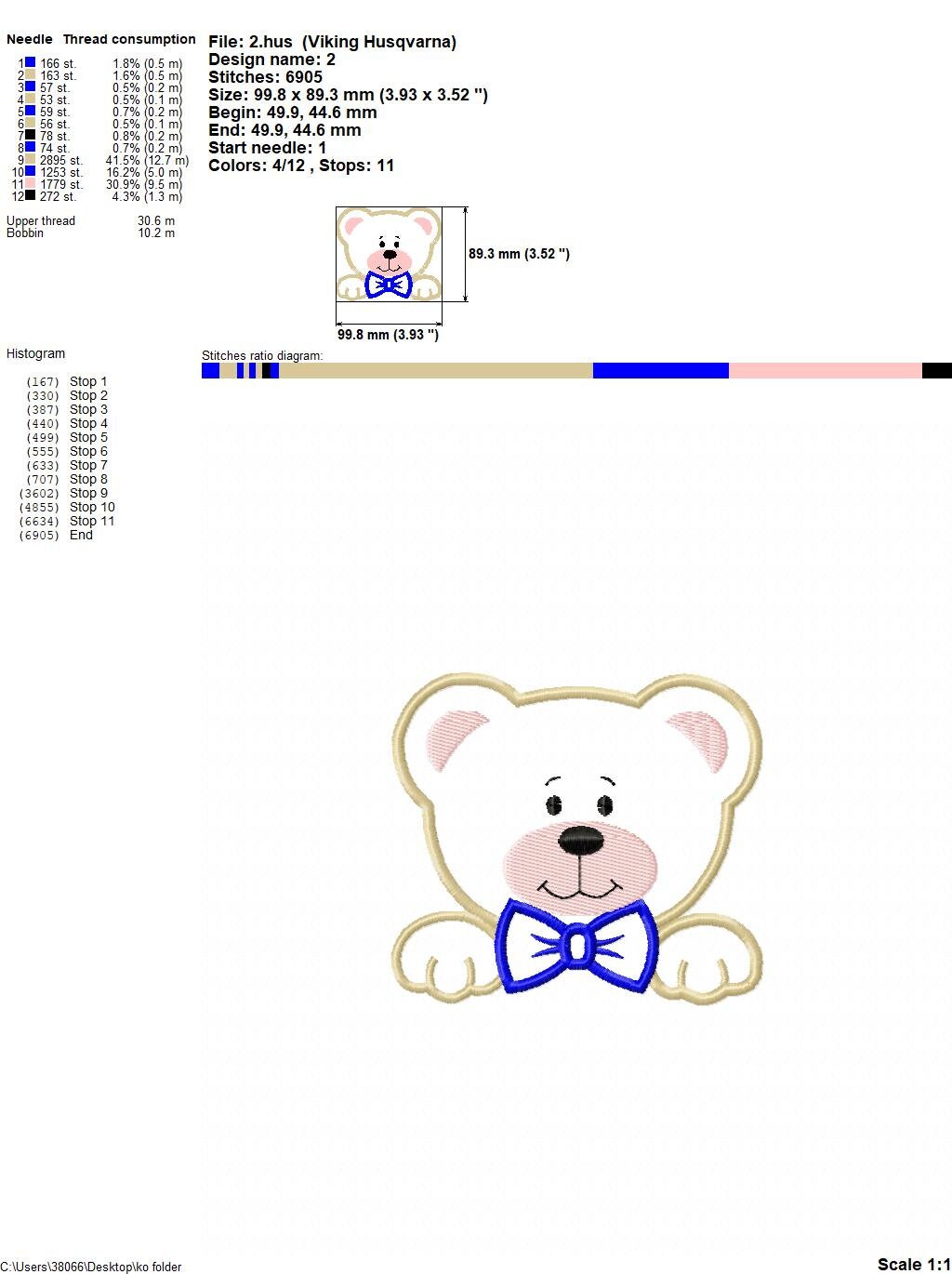 Teddy Bear Embroidery Design Bear Face Embroidery Design - Etsy