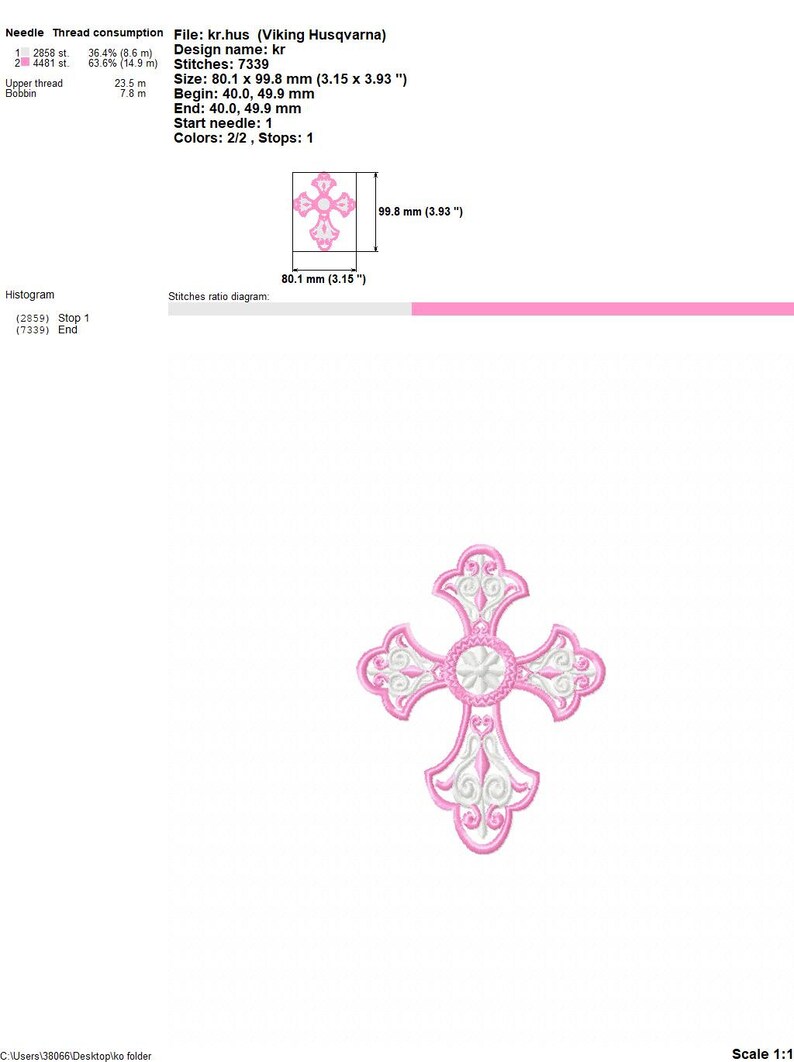 Religious Cross Embroidery Design Religious Embroidery Design - Etsy