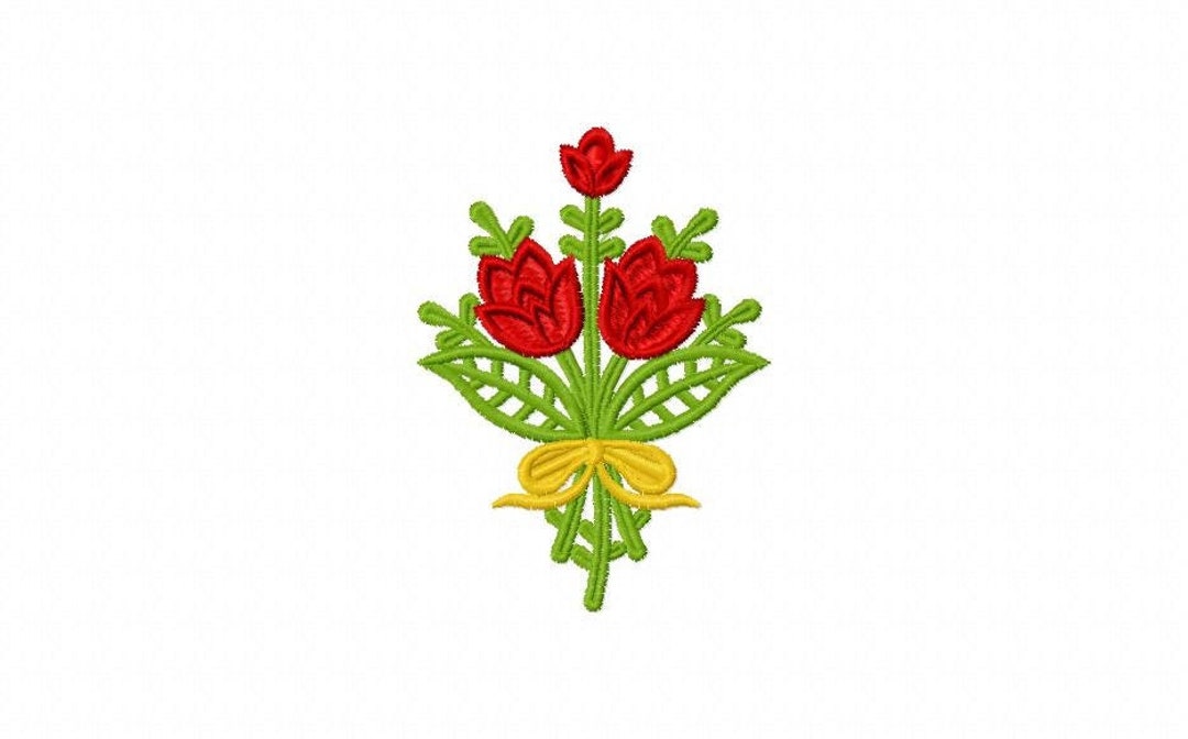 Tulips Embroidery Design, FSL Tulips, Free Standing Tulip Lace, Tulip ...