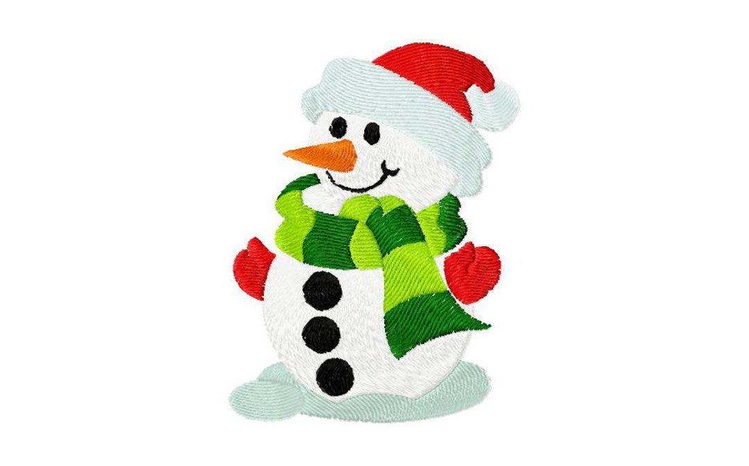 Snowman Machine Embroidery Design, Christmas Embroidery, New Year ...