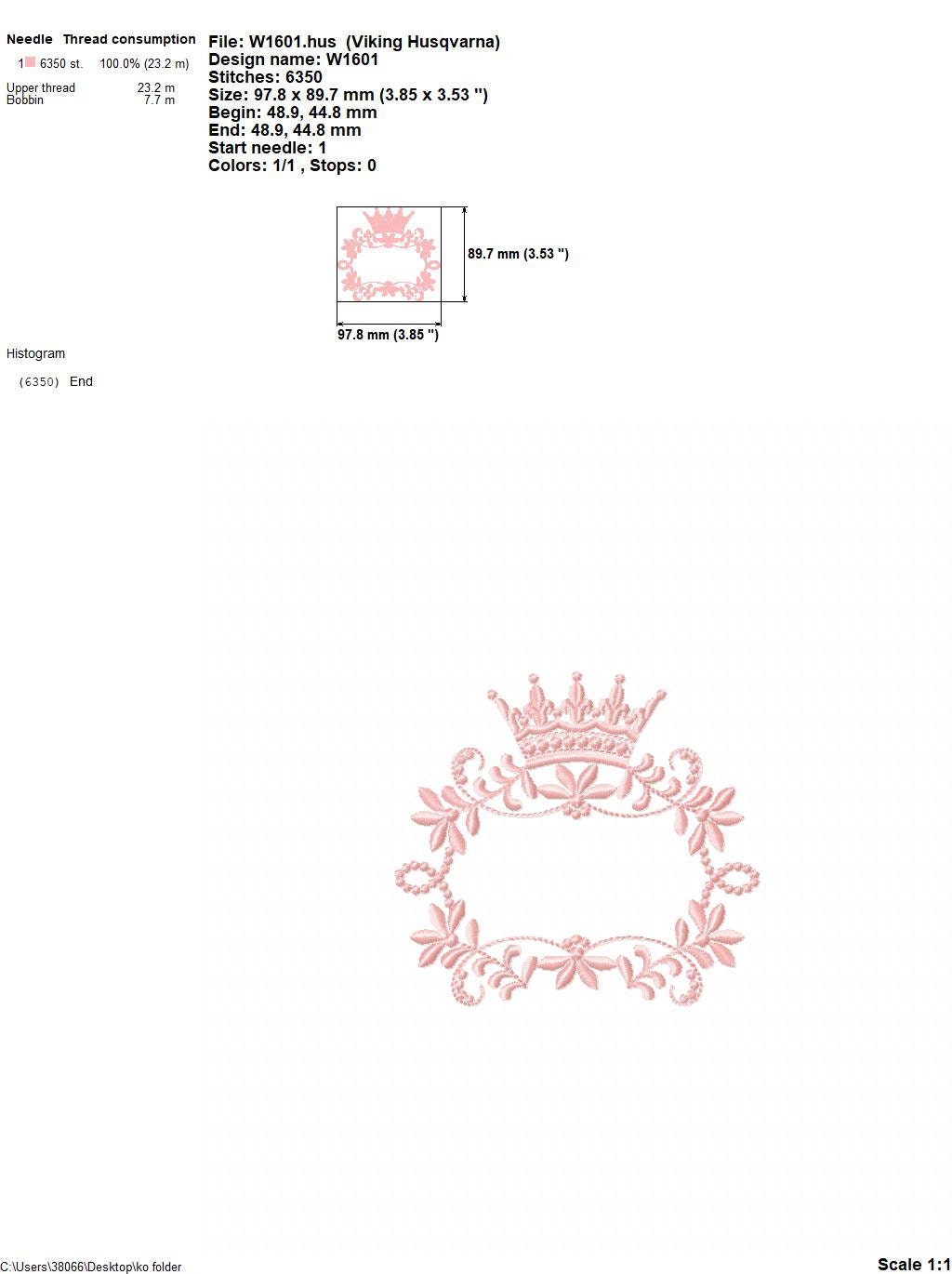 Crown Embroidery Designs - Princess Frame Embroidery Machine Embroidery ...