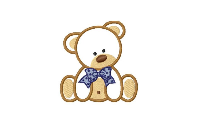 Teddy Bear Machine Embroidery Applique Design Baby Bear - Etsy